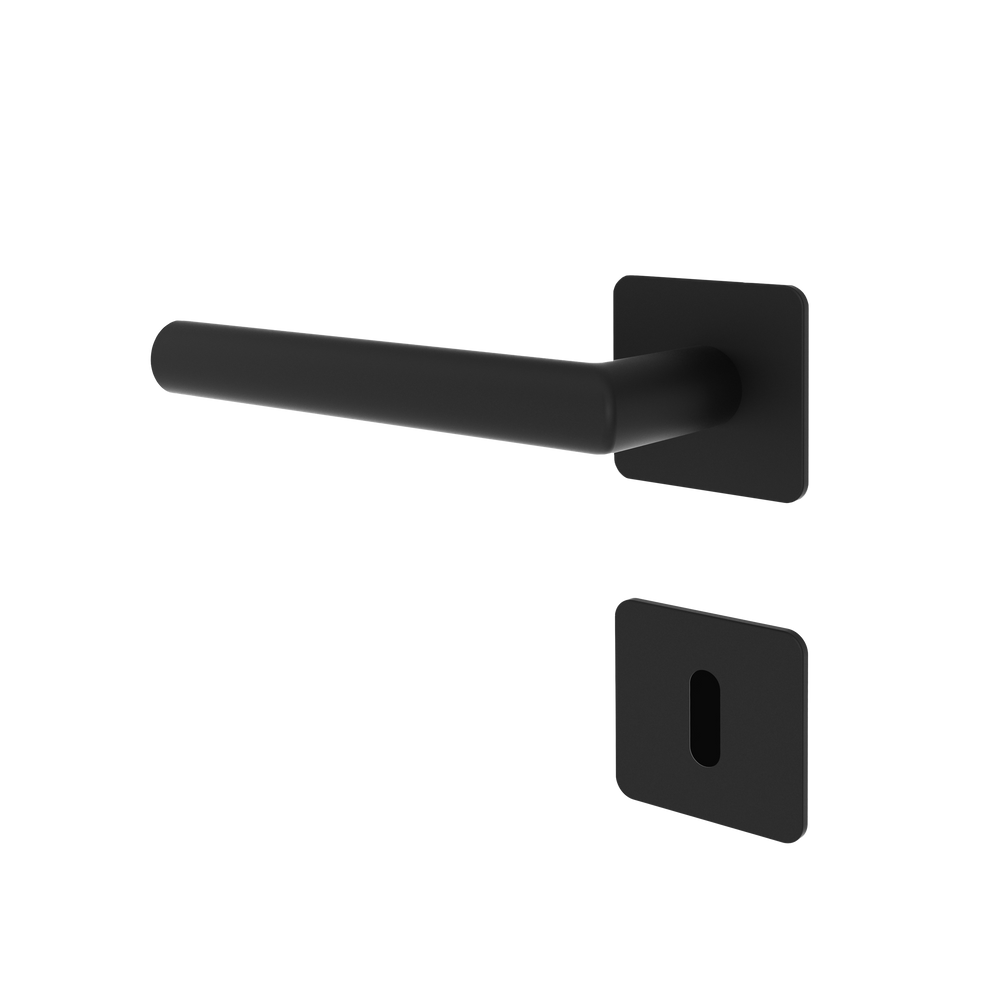 Türgriff mit Flachrosette eckig L- Form gerade Modell Baltara Premium ...